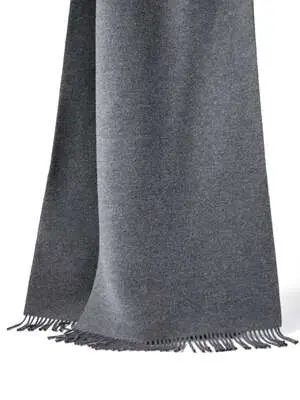Brunello Cucinelli Fringe-trim Knitted Scarf - Grey