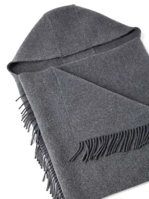 Brunello Cucinelli Fringe-trim Knitted Scarf - Grey