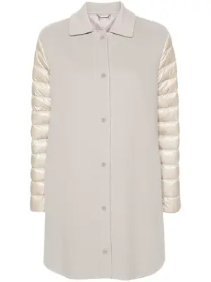 Herno Panelled Puffer Coat - Neutrals