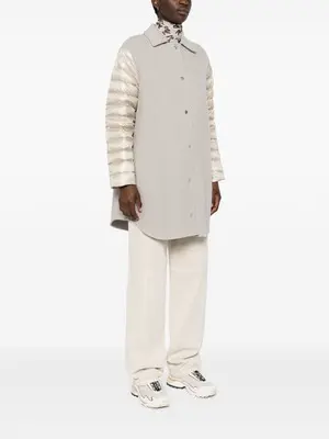 Herno Panelled Puffer Coat - Neutrals