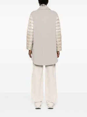 Herno Panelled Puffer Coat - Neutrals