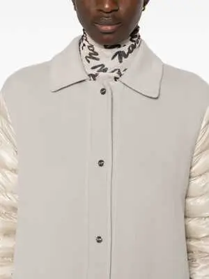 Herno Panelled Puffer Coat - Neutrals