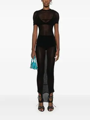 JEAN PAUL GAULTIER X Shayne Oliver Mesh Maxi Dress