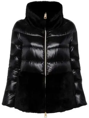 Herno Faux-fur Quilted Down Jacket