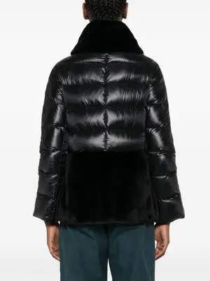 Herno Faux-fur Quilted Down Jacket