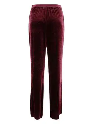 Etro Velvet Straight-leg Trousers - Red