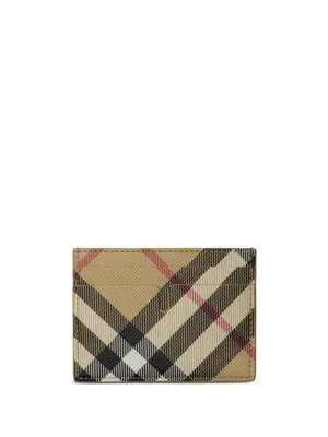 Burberry Check Cardholder - Neutrals