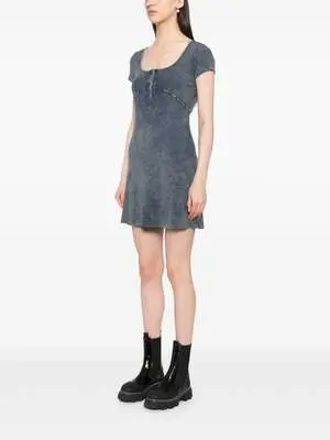 B+AB Logo-appliqué Ribbed Minidress