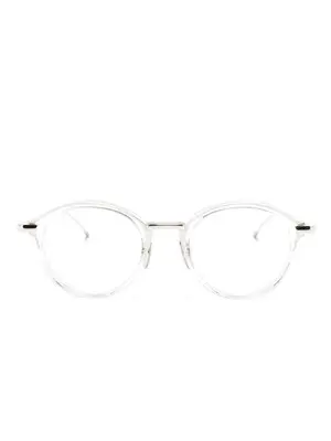 Thom Browne Round-frame Glasses - White