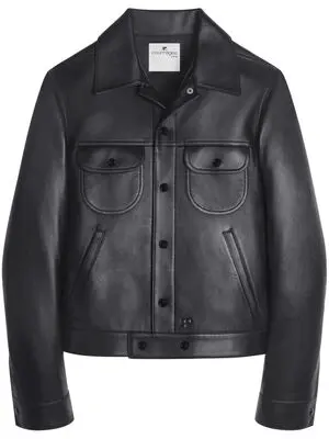COURREGES Leather Shirt Jacket