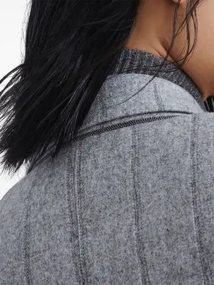 Brunello Cucinelli Striped Cropped Blazer