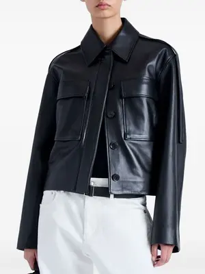 Proenza Schouler Dylan Leather Jacket - Black