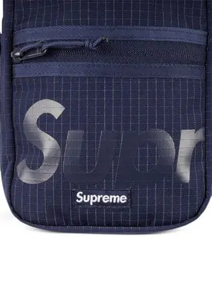 Supreme Logo-print Shoulder Bag - Blue
