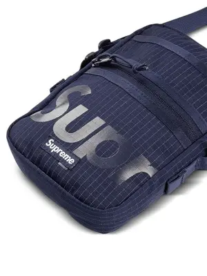 Supreme Logo-print Shoulder Bag - Blue