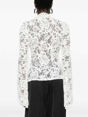 MANURI Sally Lace Blouse - White