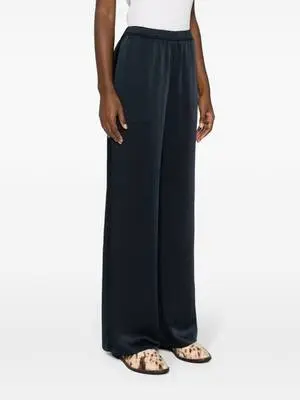 Vince Straight-leg Satin Trousers - Blue