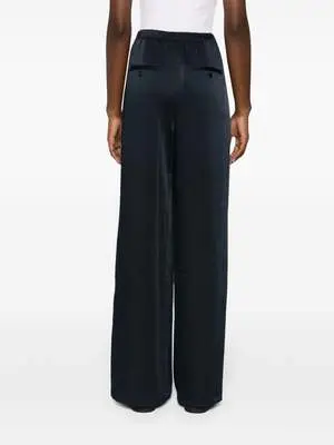 Vince Straight-leg Satin Trousers - Blue