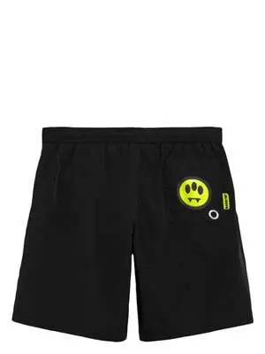 BARROW Logo Print Swim Shorts