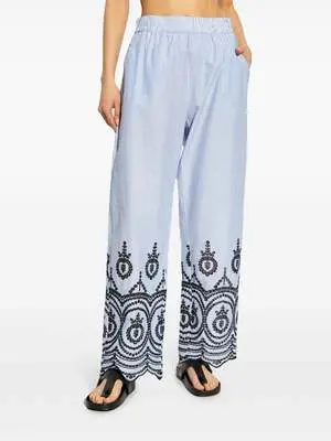 Munthe Embroidered Striped Trousers