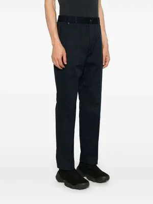 Moncler Logo Patch Gabardine Trousers - Blue