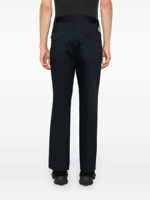 Moncler Logo Patch Gabardine Trousers - Blue