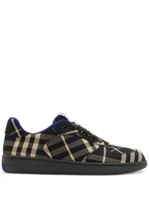 Burberry Checked Lace-up Sneakers
