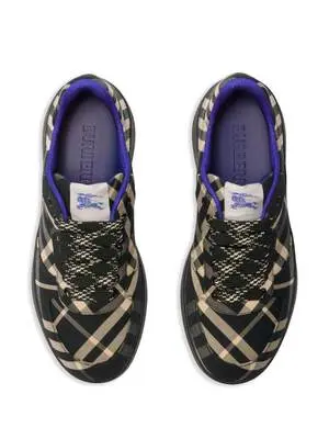 Burberry Checked Lace-up Sneakers