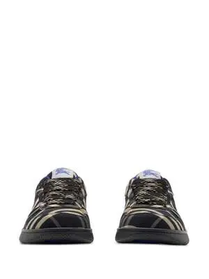 Burberry Checked Lace-up Sneakers