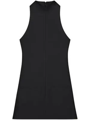 COURREGES Sleeveless A-line Dress - Black
