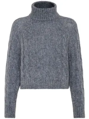 Chunky Roll Neck Jumper