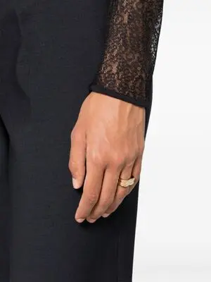 Yvonne Léon 9kt Yellow Coeur Bouée Ring