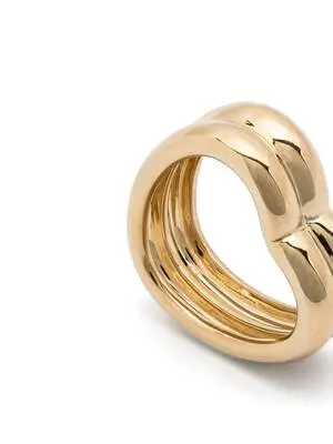 Yvonne Léon 9kt Yellow Coeur Bouée Ring