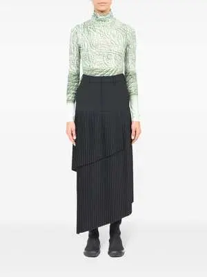 MAISON MARGIELA Asymmetric Gabardine Maxi Skirt