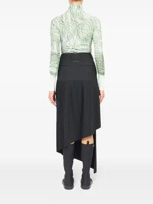 MAISON MARGIELA Asymmetric Gabardine Maxi Skirt