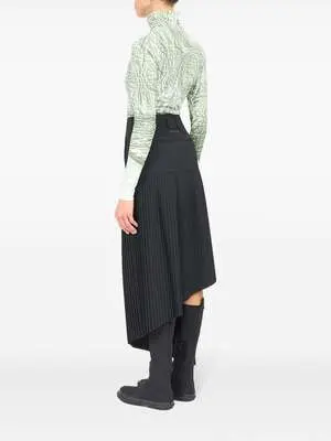 MAISON MARGIELA Asymmetric Gabardine Maxi Skirt
