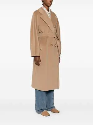 Max Mara Belted Double-breasted Coat - Neutrals