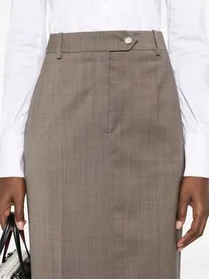 BOSS Tailored Virgin Wool Pencil Skirt