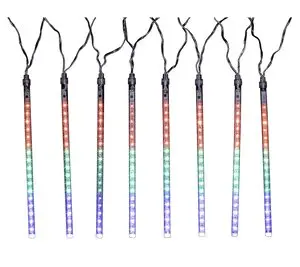 LUMABASE Solar-powered Led Meteor Lights W/ Mul Ticolor Tubes - One-color
