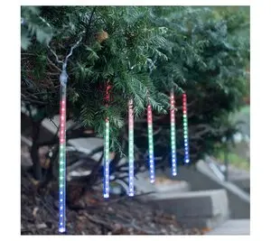 LUMABASE Solar-powered Led Meteor Lights W/ Mul Ticolor Tubes