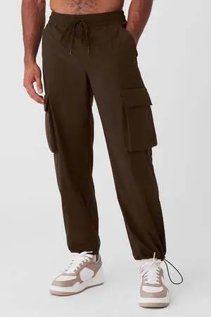 Alo Yoga Voyage Utility Cargo Pants In Brown, Size