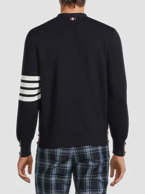 Thom Browne Milano 4-bar Cotton Cardigan