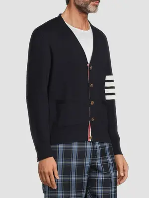 Thom Browne Milano 4-bar Cotton Cardigan