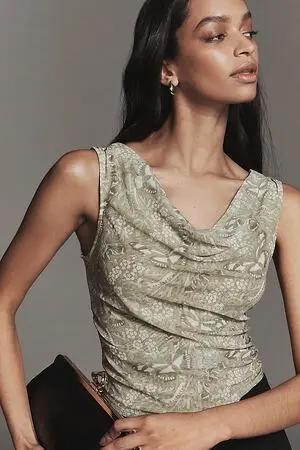 Anthropologie Sloane Cowl-neck Tank Top