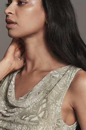 Anthropologie Sloane Cowl-neck Tank Top
