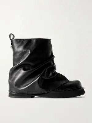 Attico Robin Leather Ankle Boots