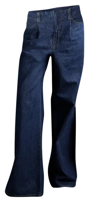 SLVRLAKE Taylor Pleated Wide-leg Jeans