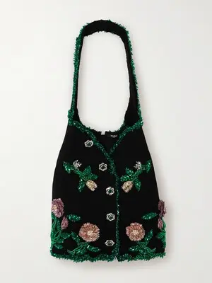 Balmain Embellished Wool Mini Dress
