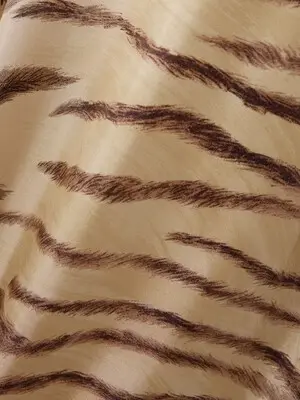 Stella McCartney Tiger-print Wide-leg Pants - Neutrals