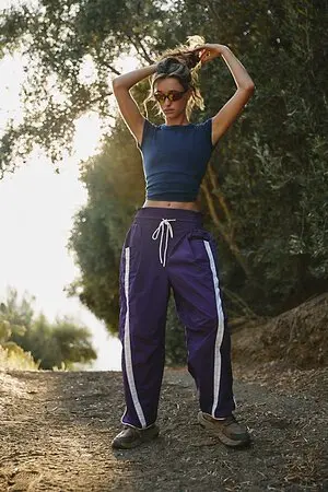 Free People FP Movement Champ Is Here Pants Dark Amethyst