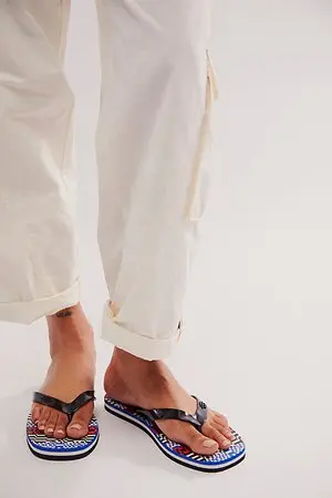 Free People Game On Flip-flops - Checkered